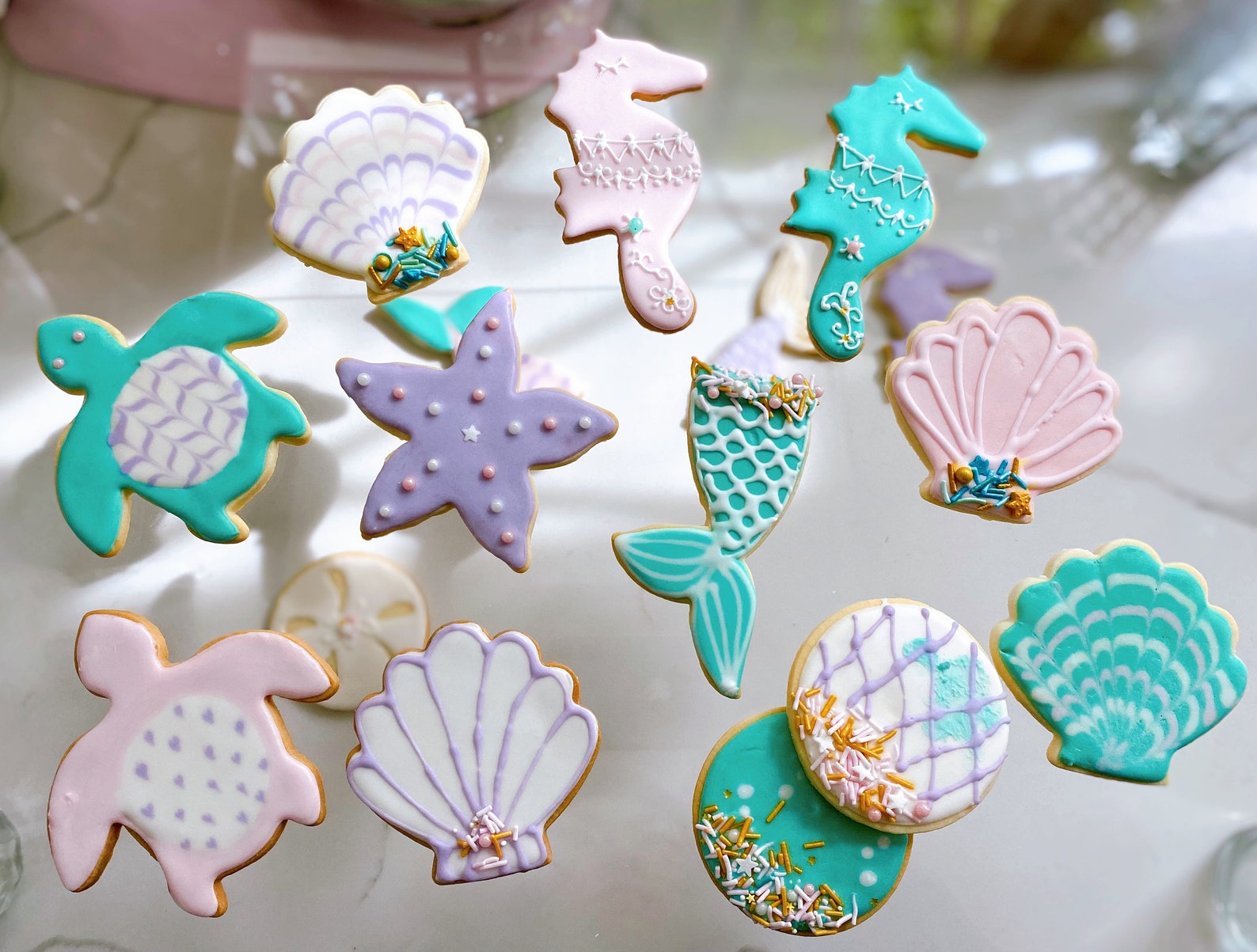 Ocean Theme DIY Cookie Kit/ Cookie Decorating Kit/ 15 Cookies/ - Etsy