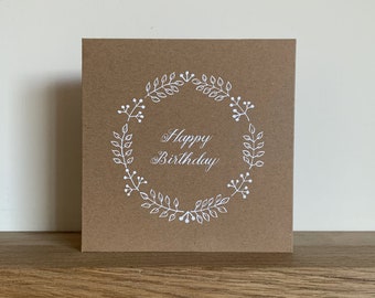 Handwritten Happy Birthday Card - Etsy