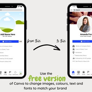 Facebook Mock-up in Canva Customizable Marketing Post Frame Template ...