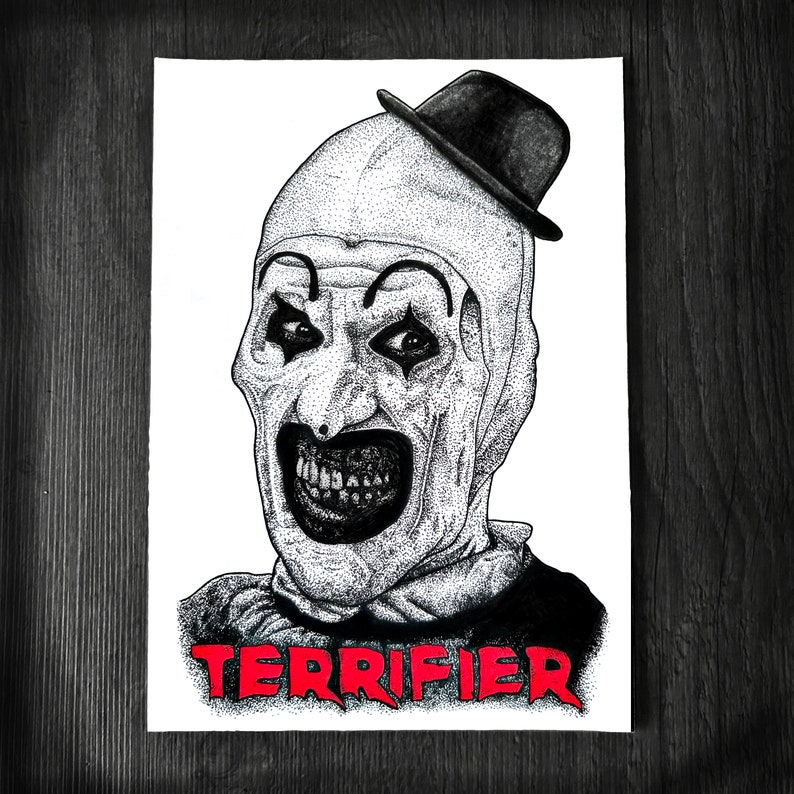 Terrifier Art A5 Print - Etsy