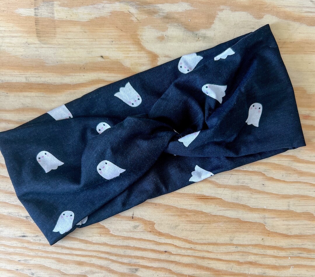Ghost Headband-cute Headband-skeleton Headband-floral Skull - Etsy