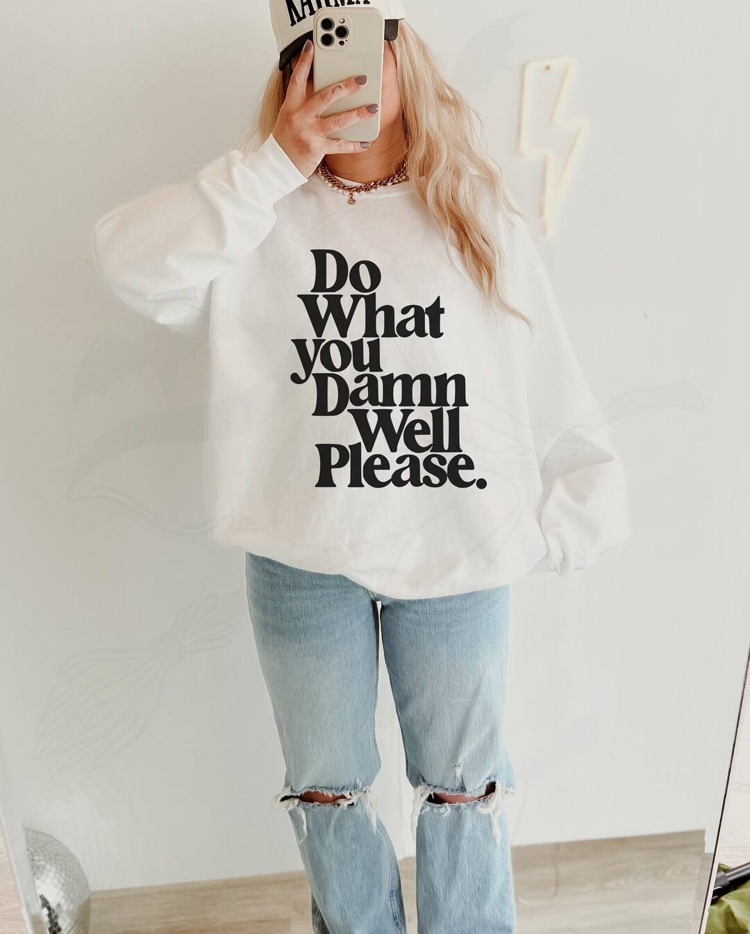 Do What You Damn Well Please Sweatshirt-oversized Sweatshirt - Etsy