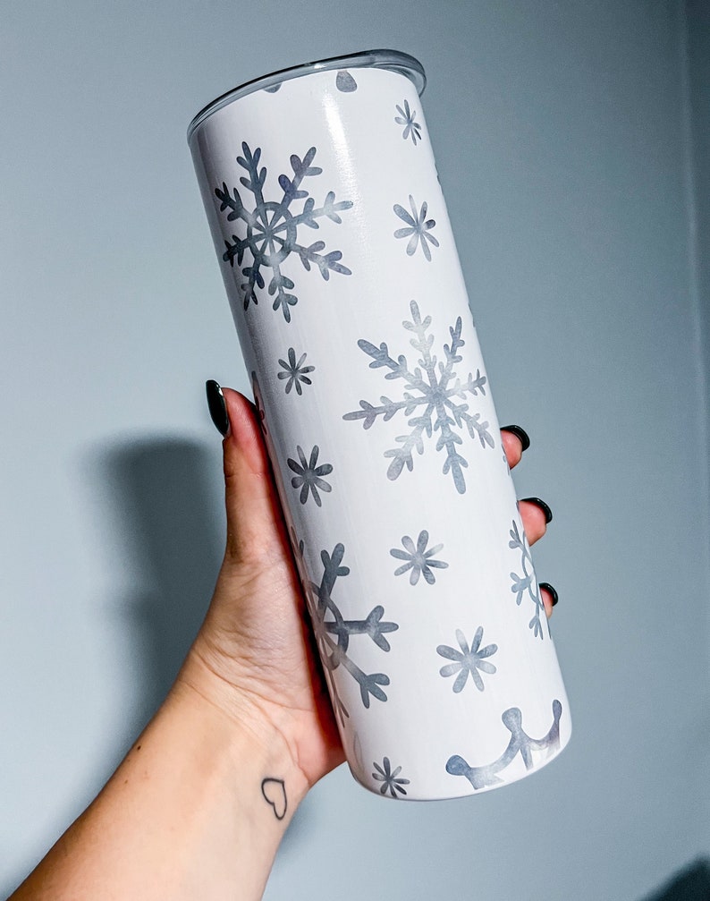 Snowflake Insulated Tumbler-insulated Tumbler-christmas - Etsy