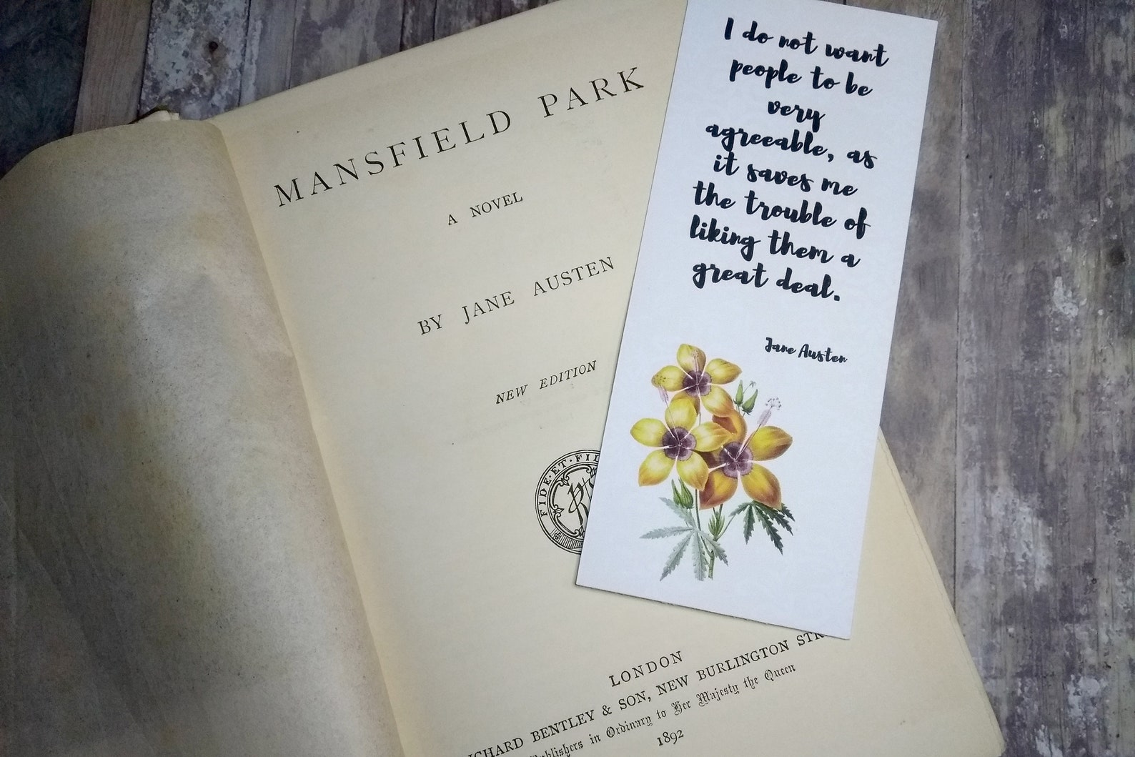 Printable Jane Austen Bookmark Set. Instant Download. - Etsy Ireland