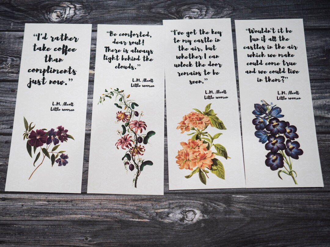 Printable Little Women Bookmark Set. Instant Download - Etsy