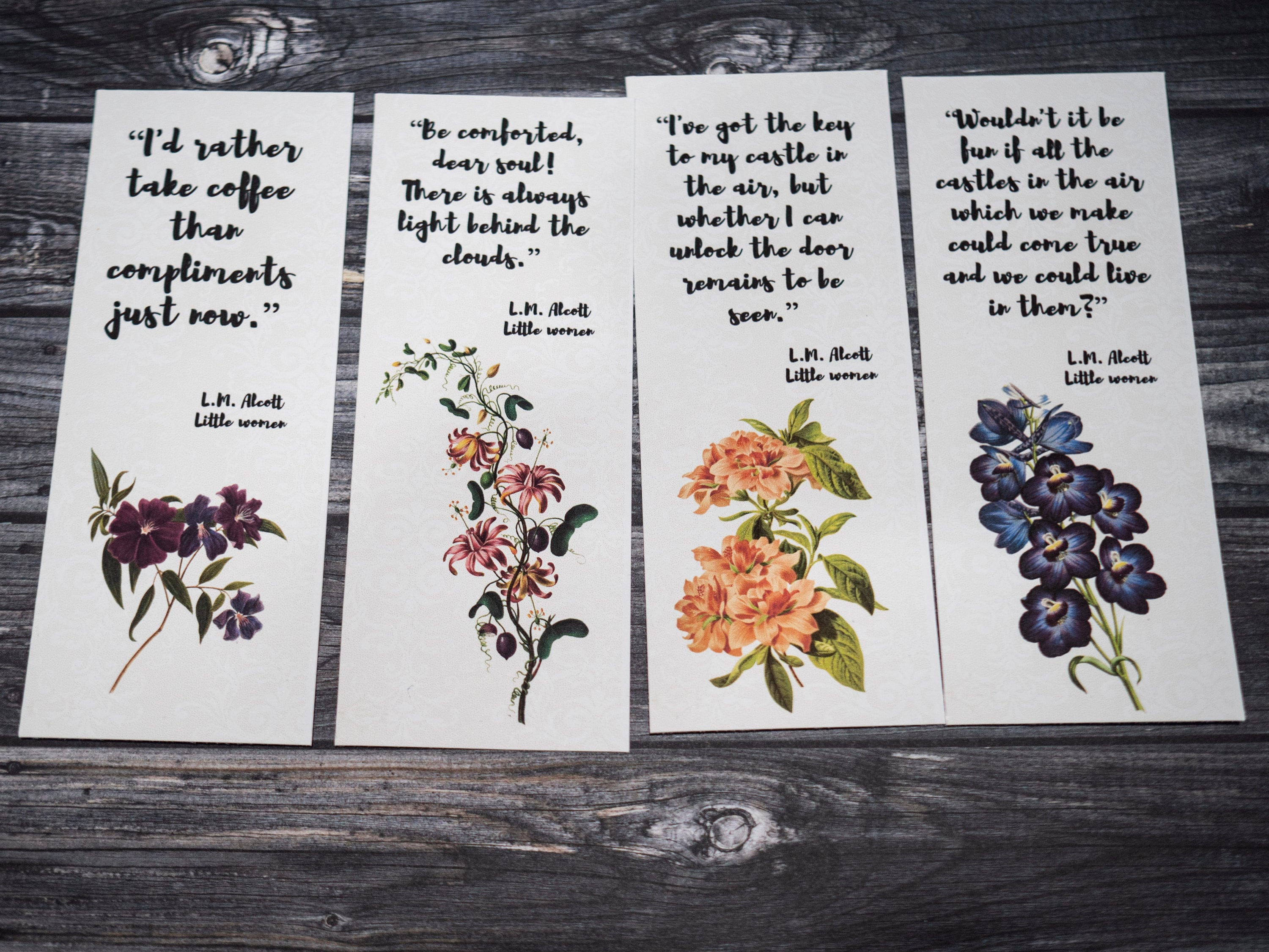 Printable Little Women Bookmark Set. Instant Download - Etsy