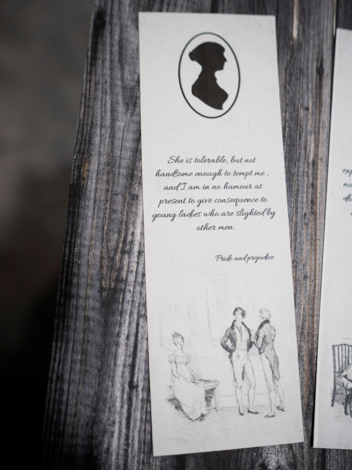 Printable Jane Austen Bookmark Set. Instant Download. - Etsy