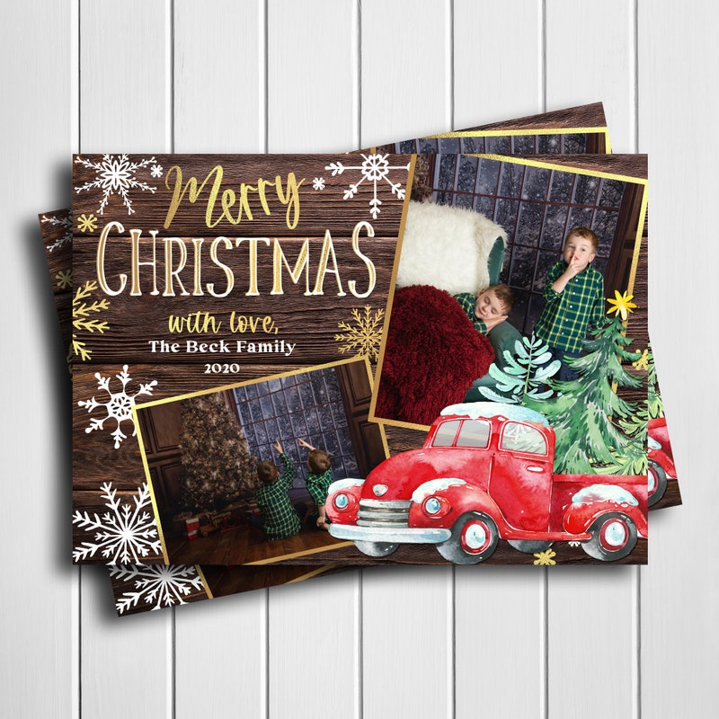 Rustic Holiday Cards - Etsy