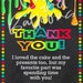 Slime Birthday Thank You Card, Slime Time Thank You Card Digital, Slime ...