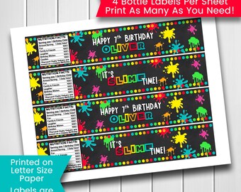Printable Slime Labels - Etsy