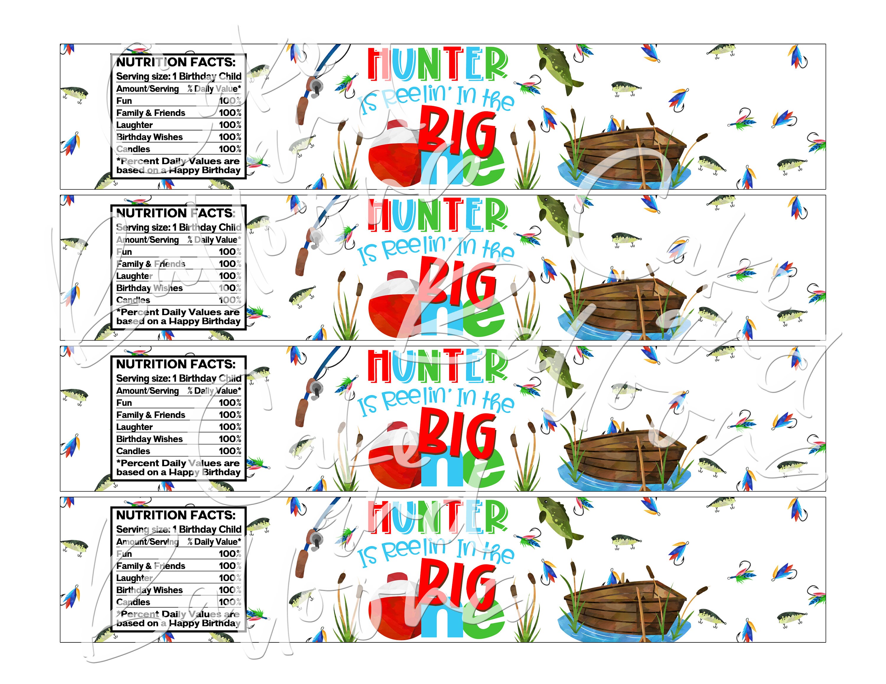 Fishing Party Decorations Bottle Labels Fishing Bottle - Etsy