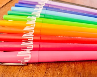 CUSTOM Teacher Flair Pen Sticker Teacher Gift Personalized Teacher ...