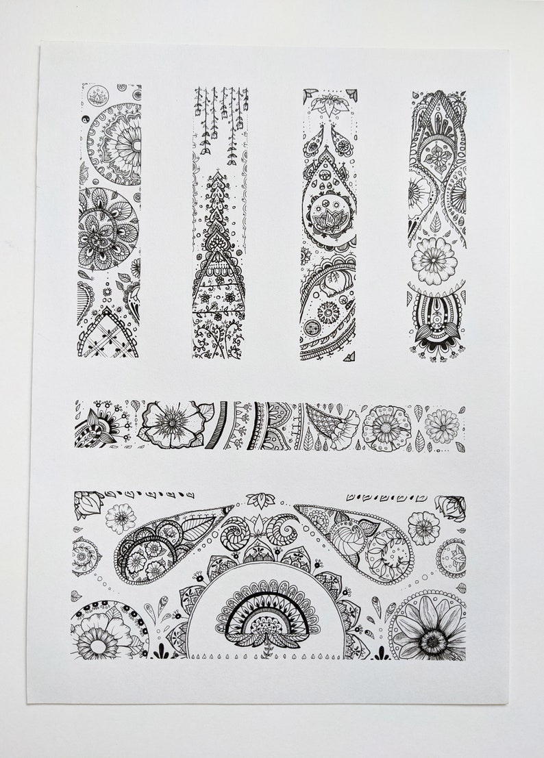 Intricate Pen Drawing With Secret Message - Etsy