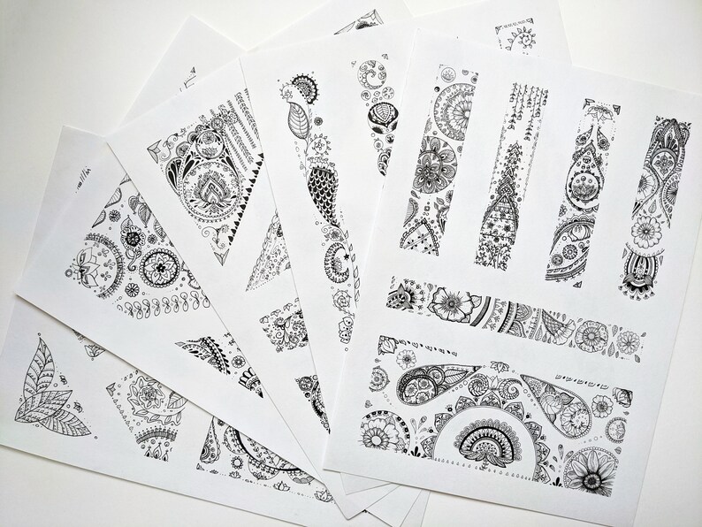 Intricate Pen Drawing With Secret Message - Etsy