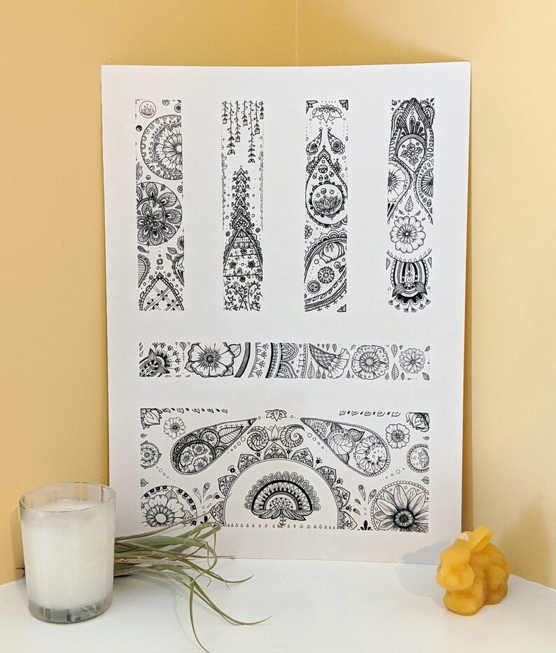 Intricate Pen Drawing With Secret Message - Etsy