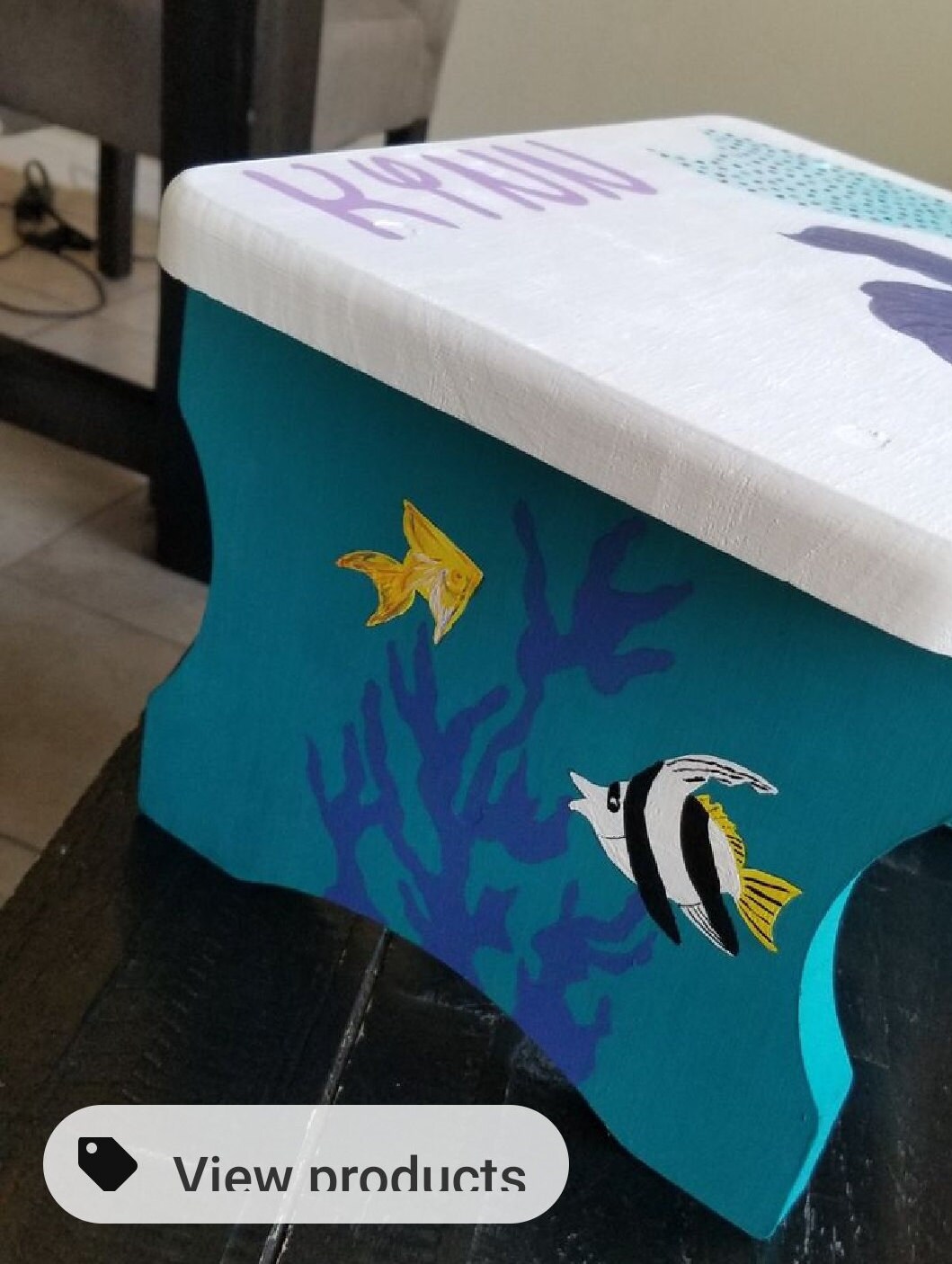 Hand Painted Step Stool - Etsy