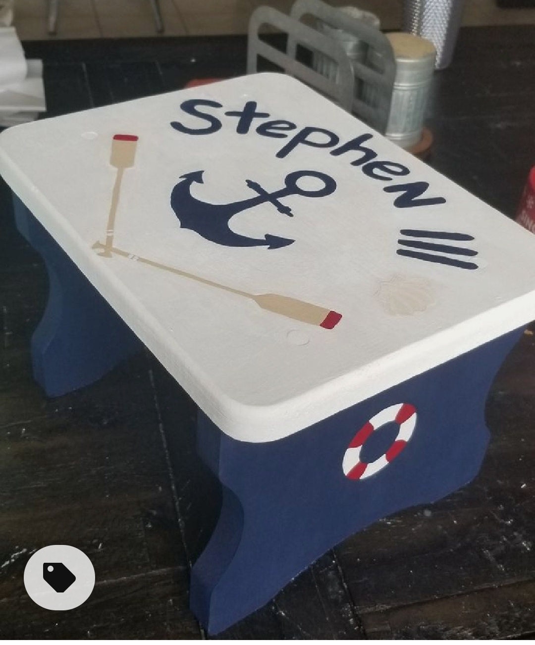 Hand Painted Step Stool - Etsy