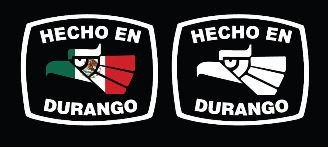 Hecho En Durango Letters Decal Car Window Laptop Vinyl Sticker Mexico ...