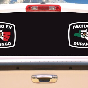 Hecho En Durango Letters Decal Car Window Laptop Vinyl Sticker Mexico ...