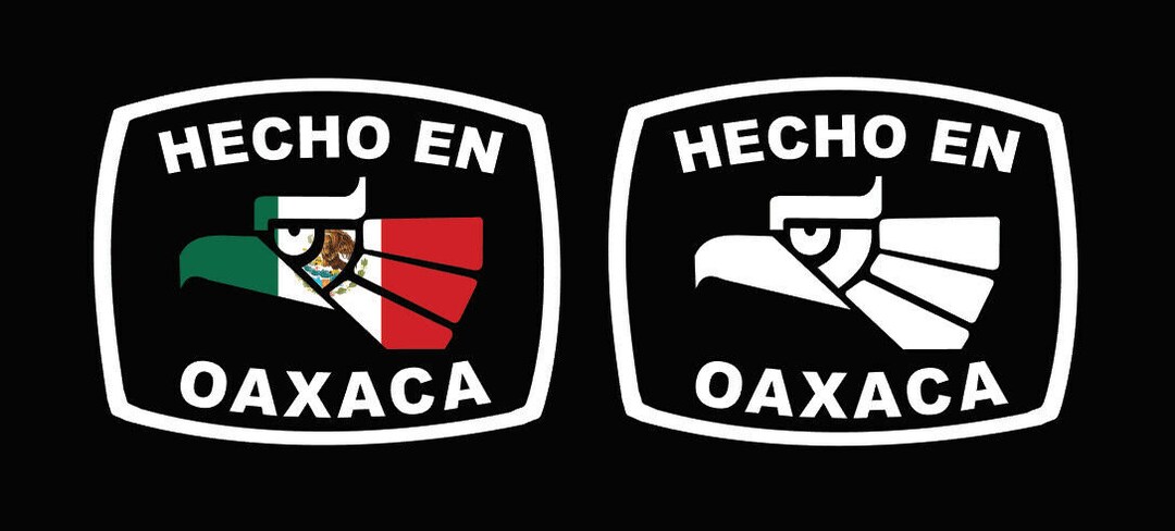 Hecho En Oaxaca Letters Decal Car Window Laptop Vinyl Sticker Mexico MX ...