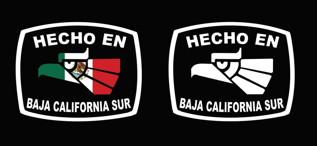 Hecho En Baja California Sur Letters Decal Car Window Laptop Vinyl ...