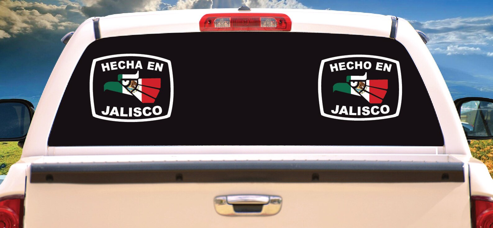 Hecho En Jalisco Letters Decal Car Window Laptop Vinyl Sticker Mexico ...