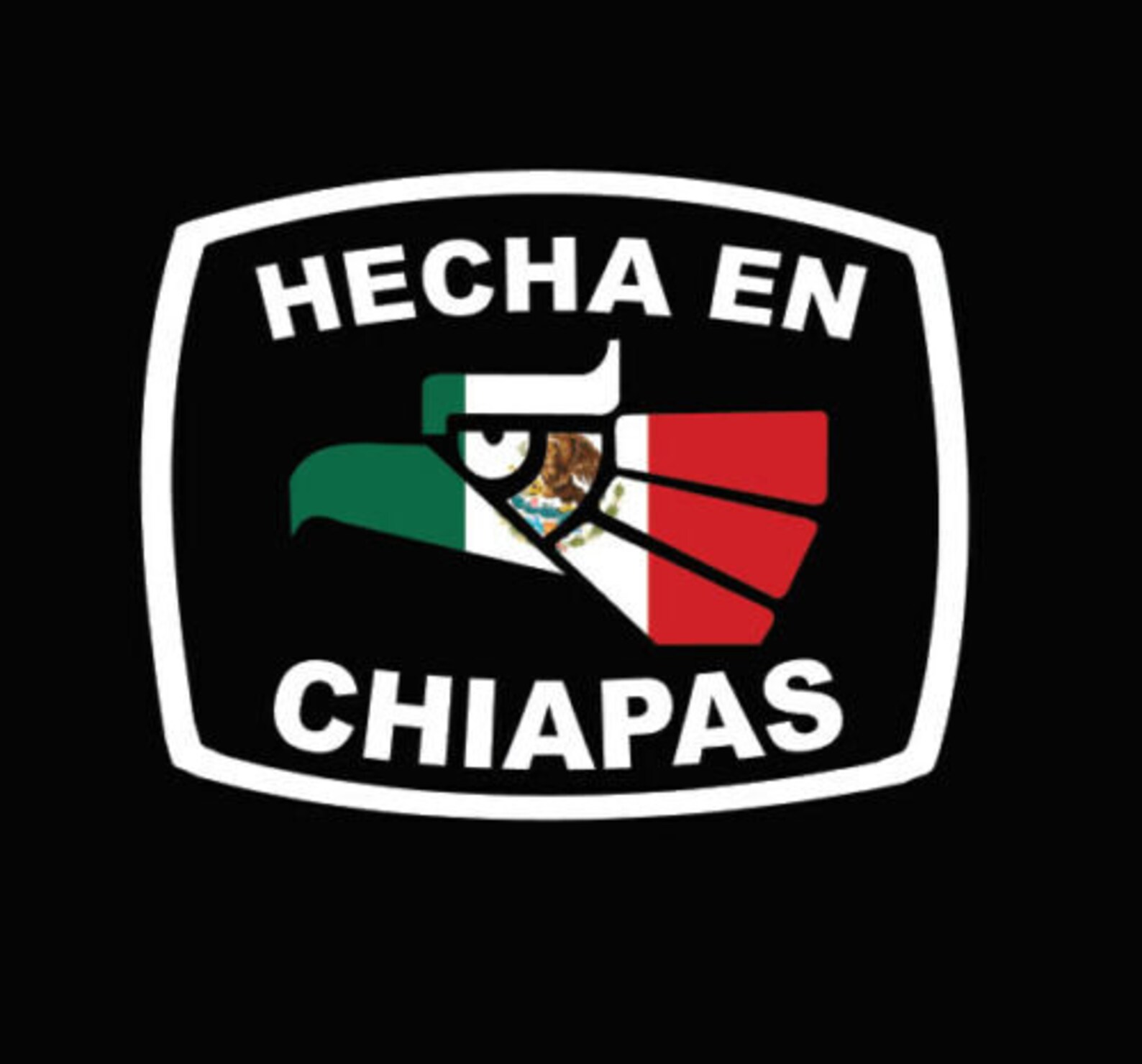 Hecho En Chiapas Letters Decal Car Window Laptop Vinyl Sticker Mexico MX CHP - Etsy