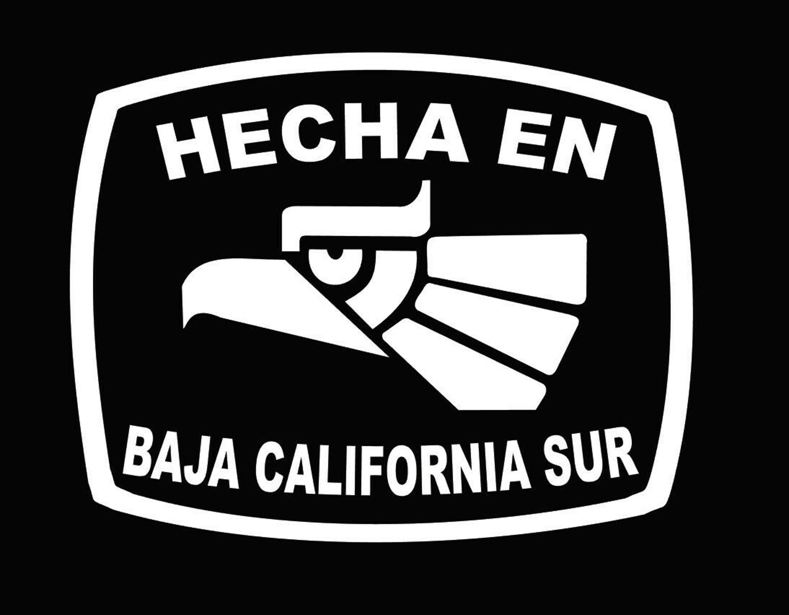 Hecho En Baja California Sur Letters Decal Car Window Laptop Vinyl ...
