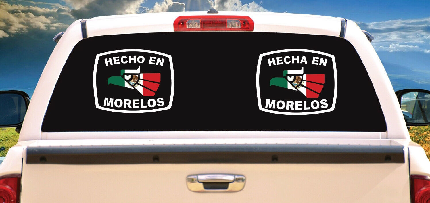 Hecho En Morelos Letters Decal Car Window Laptop Vinyl Sticker - Etsy