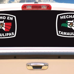 Hecho En Tamaulipas Vinyl Letters Decal Car Window Laptop Vinyl Sticker ...