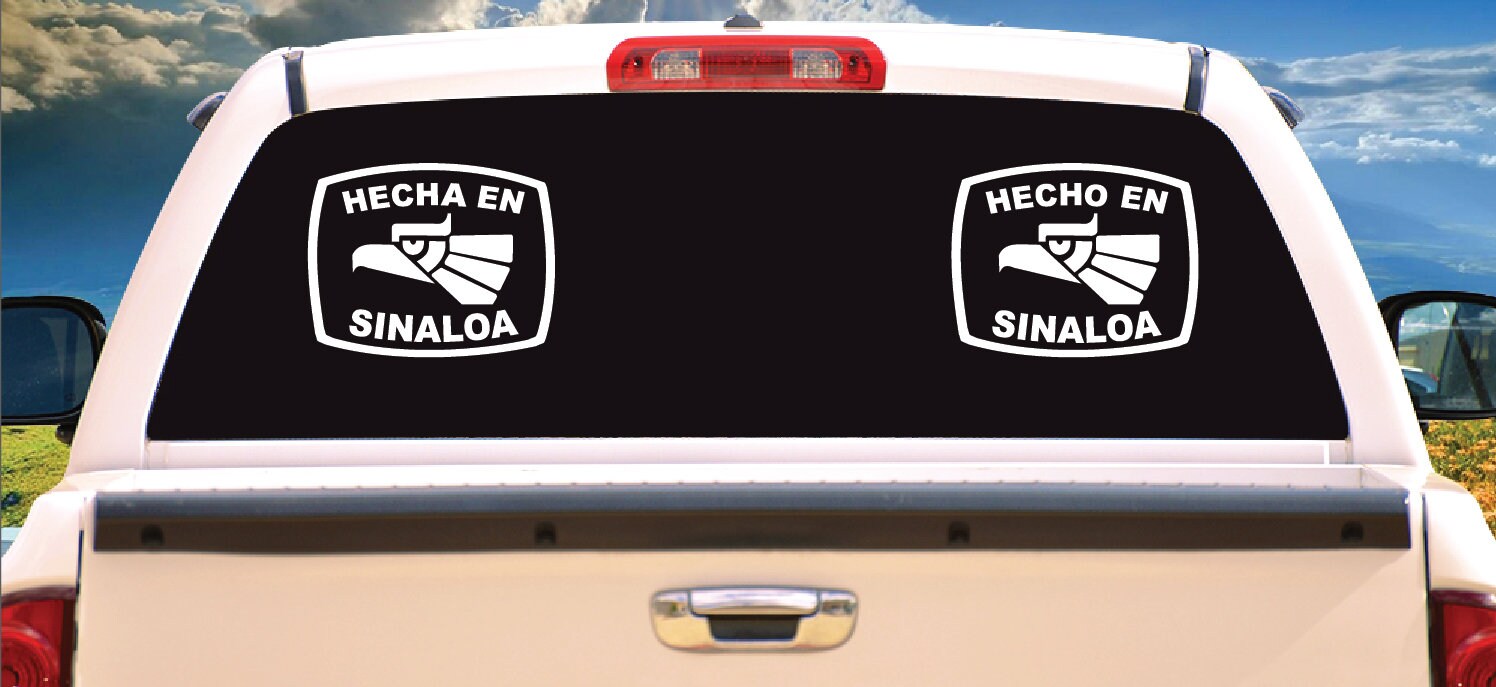 Hecho En Sinaloa Letters Decal Car Window Laptop Vinyl Sticker Mexico ...