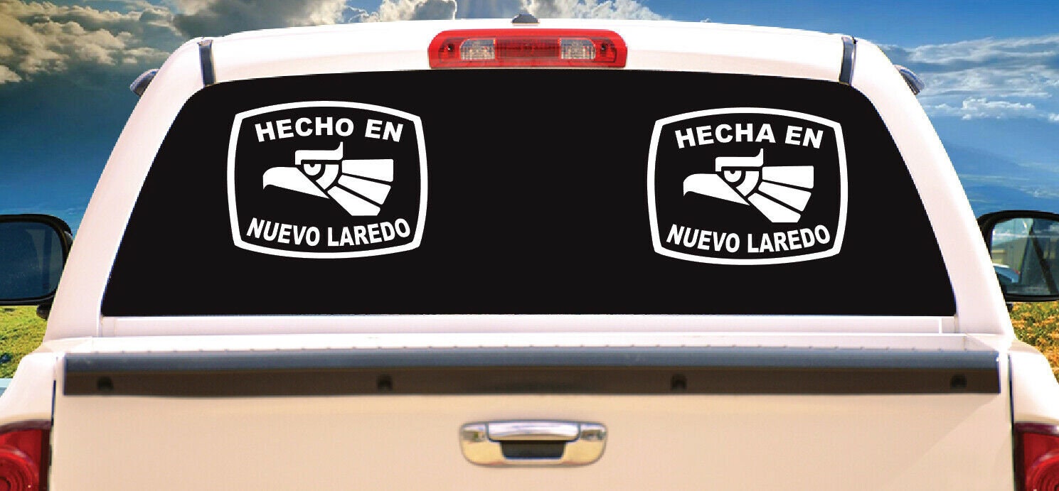 Hecho En Nuevo Laredo Letters Decal Car Window Laptop Vinyl Sticker Mexico MX NLD. - Etsy