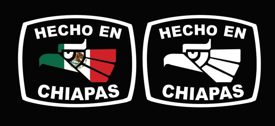 Hecho En Chiapas Letters Decal Car Window Laptop Vinyl Sticker Mexico MX CHP - Etsy
