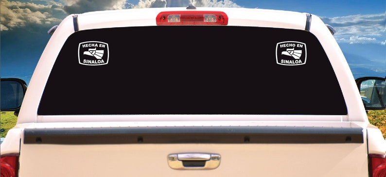 Hecho En Sinaloa Letters Decal Car Window Laptop Vinyl Sticker Mexico ...