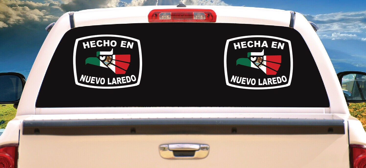 Hecho En Nuevo Laredo Letters Decal Car Window Laptop Vinyl Sticker Mexico MX NLD. - Etsy