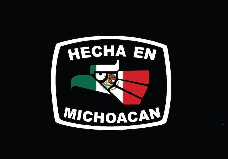 Hecho En Michoacan Letters Decal Car Window Laptop Vinyl Sticker Mexico ...