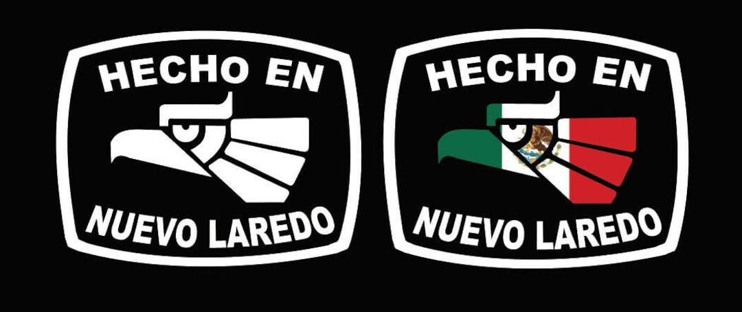 Hecho En Nuevo Laredo Letters Decal Car Window Laptop Vinyl Sticker ...