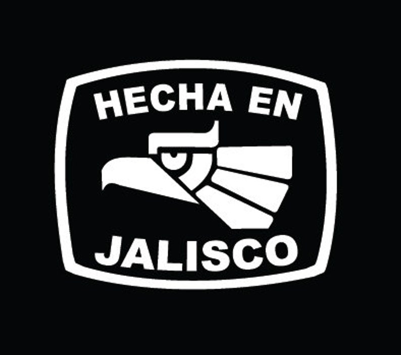 Hecho En Jalisco Letters Decal Car Window Laptop Vinyl Sticker Mexico ...