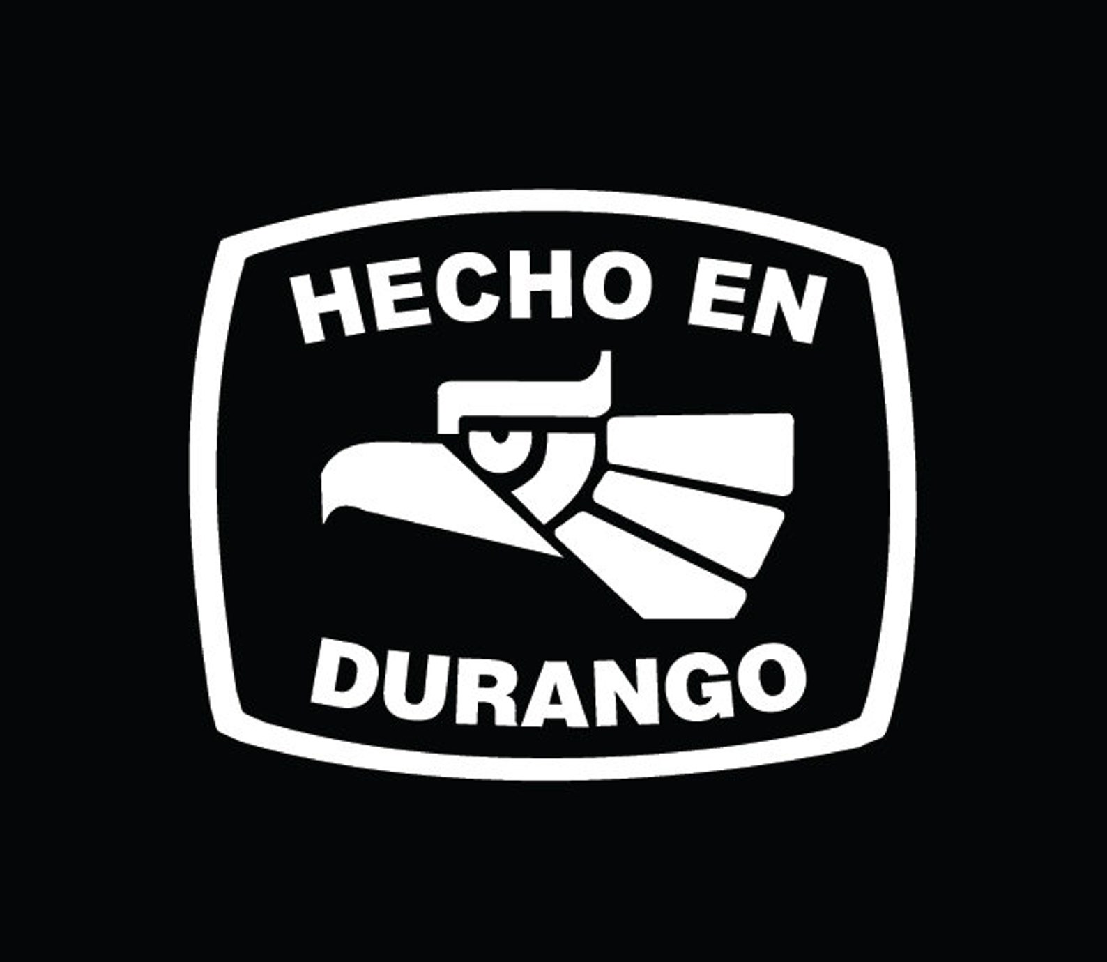 Hecho En Durango Letters Decal Car Window Laptop Vinyl Sticker Mexico ...