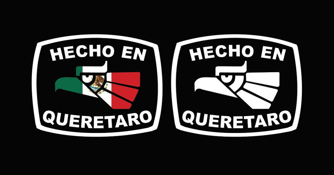 Hecho En Queretaro Letters Decal Car Window Laptop Vinyl Sticker Mexico ...