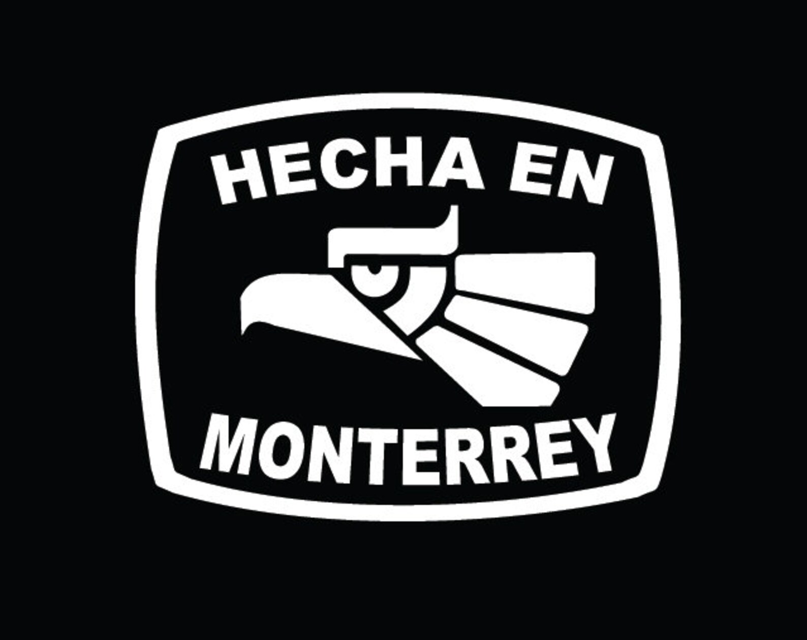 Hecho En Monterrey Letters Decal Car Window Laptop Vinyl Sticker Mexico ...