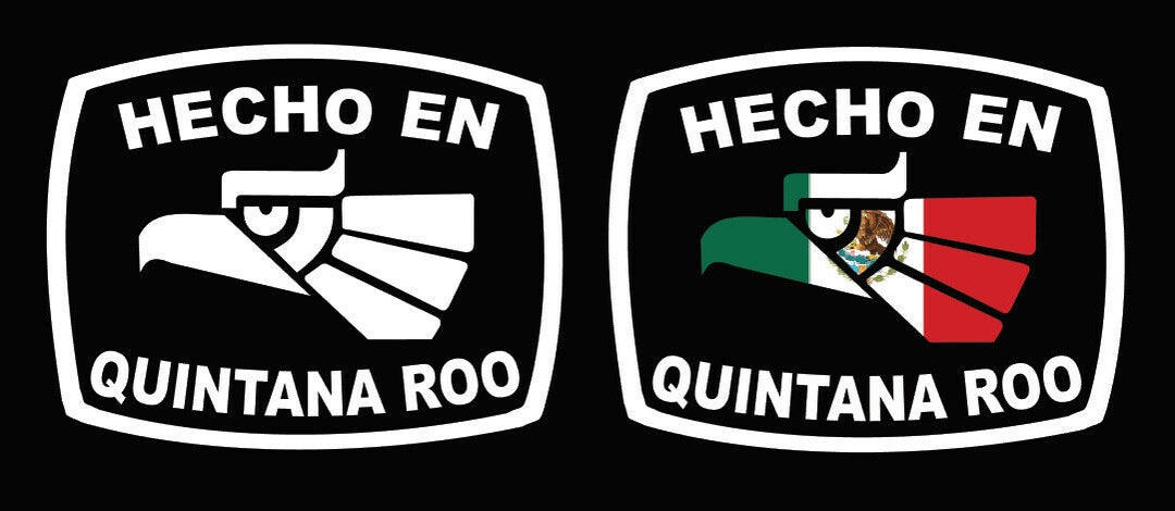Hecho En Quintana Roo Letters Decal Car Window Laptop Vinyl Sticker ...