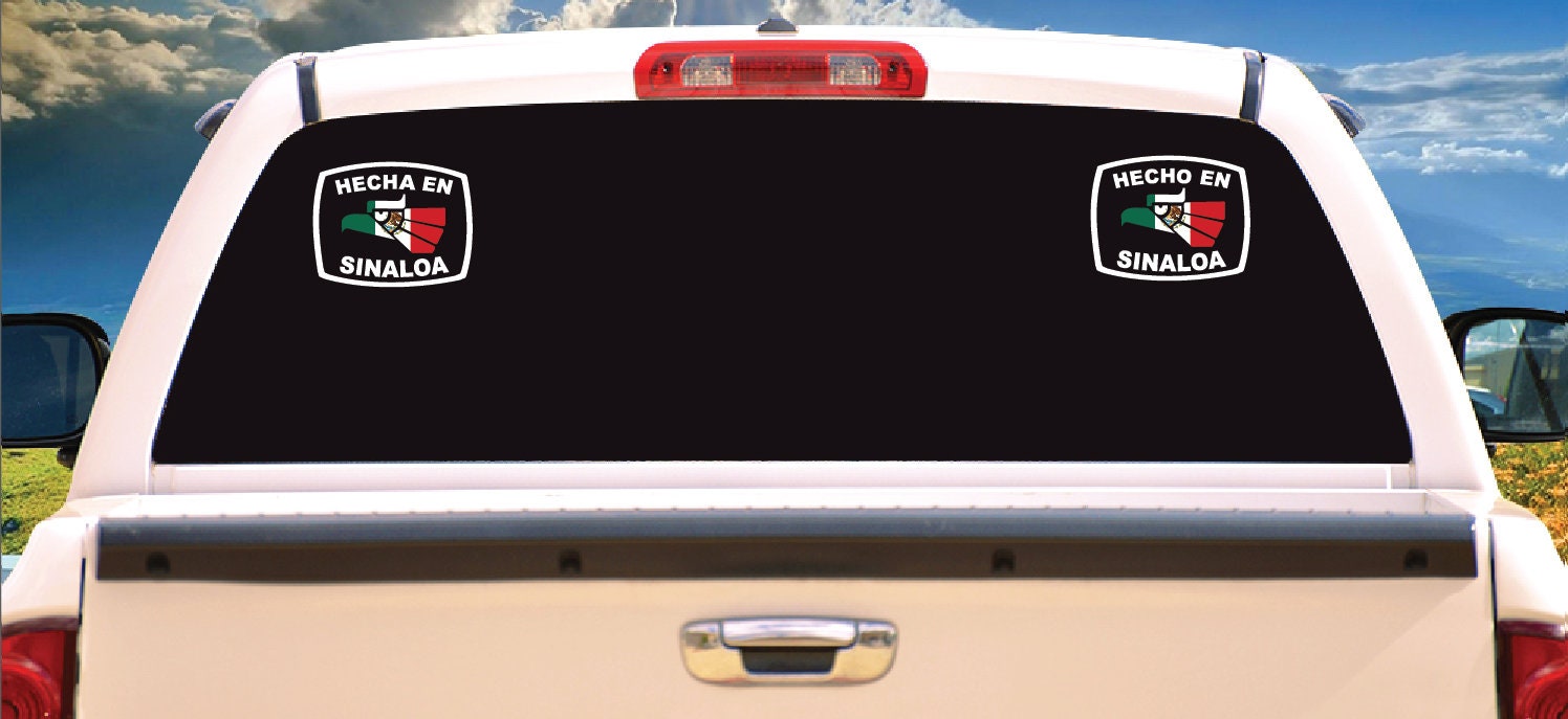 Hecho En Sinaloa Letters Decal Car Window Laptop Vinyl Sticker Mexico ...