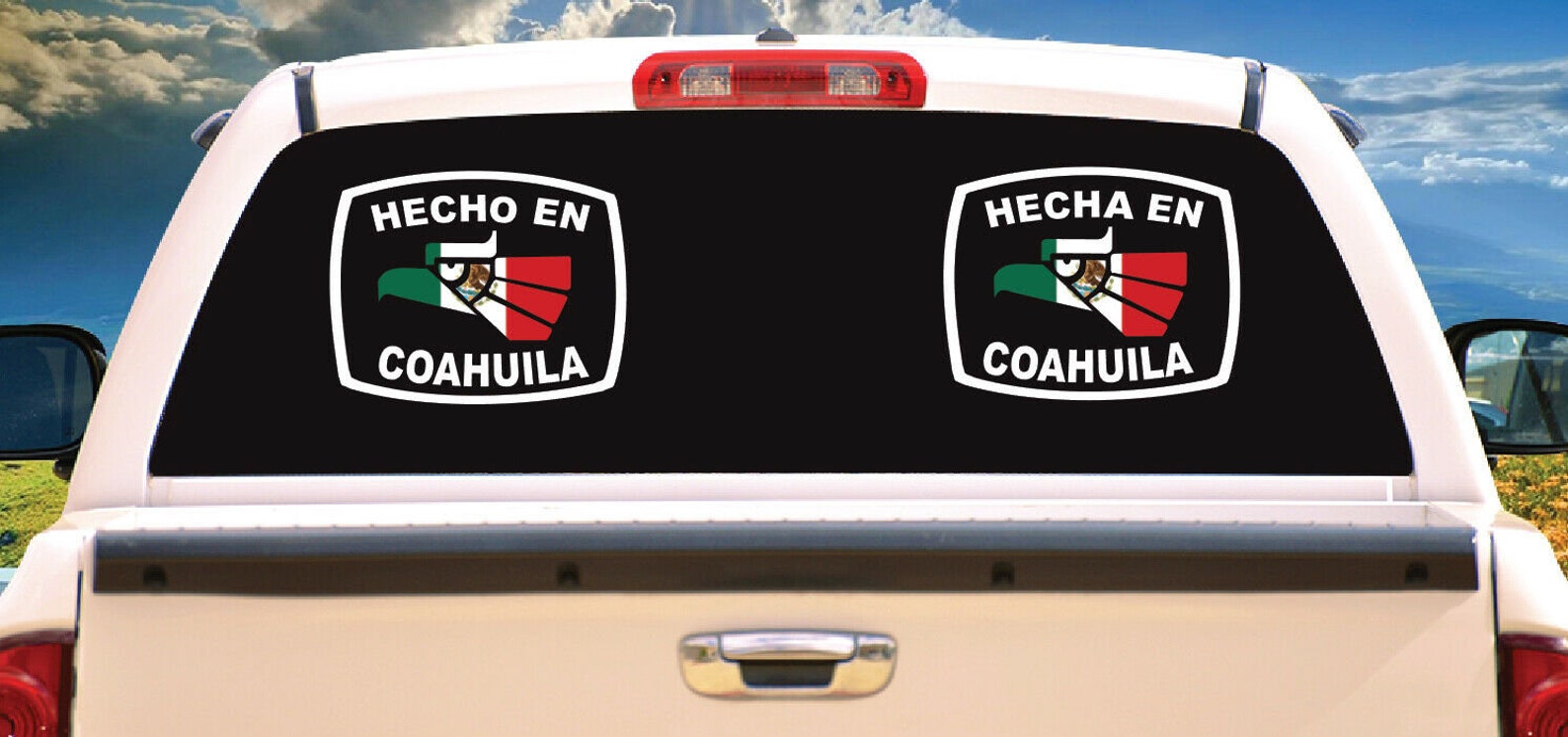 Hecho En Coahuila Letters Decal Car Window Laptop Vinyl Sticker Mexico ...