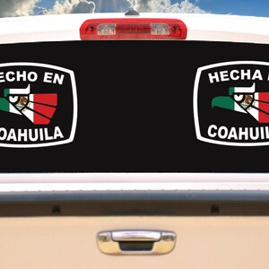 Hecho En Coahuila Letters Decal Car Window Laptop Vinyl Sticker Mexico MX COAH. - Etsy