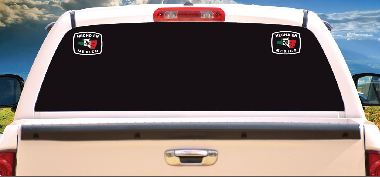 Hecho En Mexico Letters Decal Car Window Laptop Vinyl Sticker Mexico MX ...
