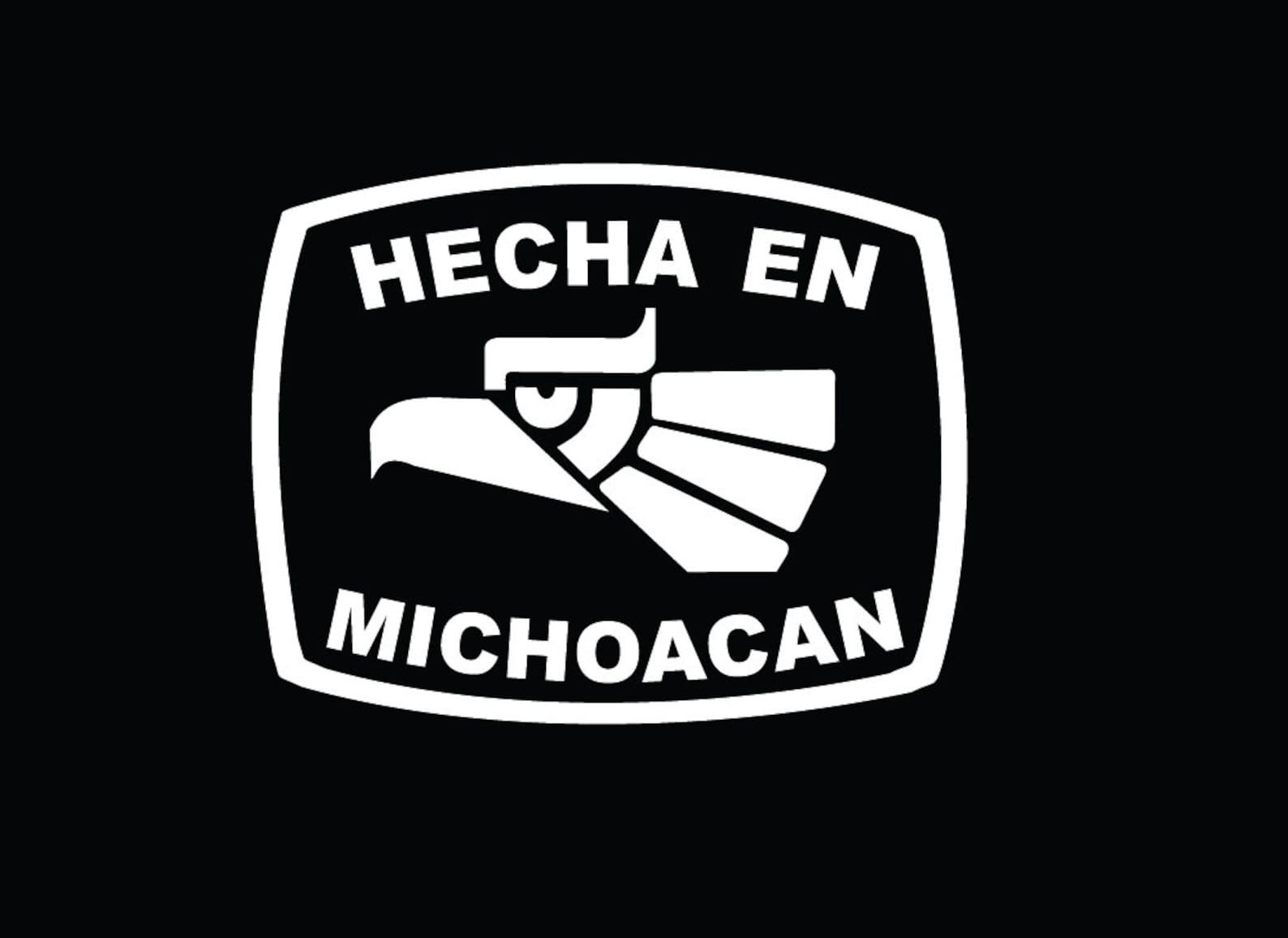 Hecho en Michoacan letters Decal Car Window Laptop Vinyl Sticker Mexico ...