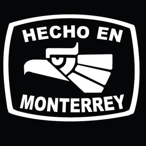 Hecho En Monterrey Letters Decal Car Window Laptop Vinyl Sticker Mexico ...
