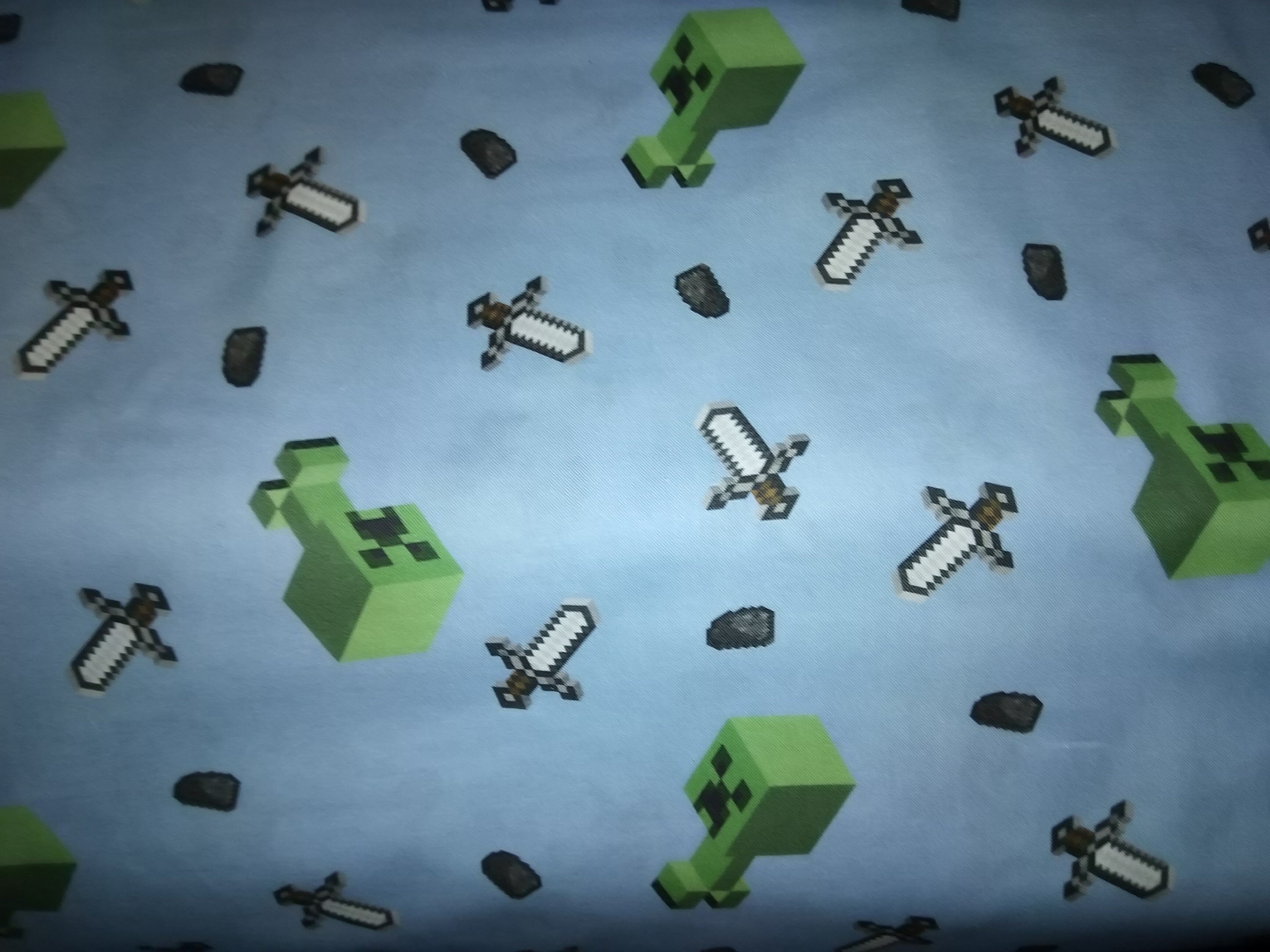 Minecraft Fabric Cotton Fat Quarter, Half Yard, Yard One Continuous ...