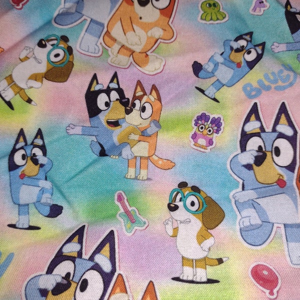 Bluey Fleece Fabric - Etsy